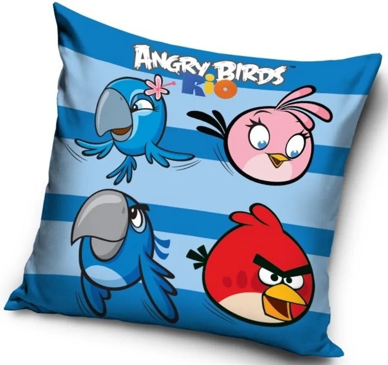 Modré obliečky na vankúše Angry Birds