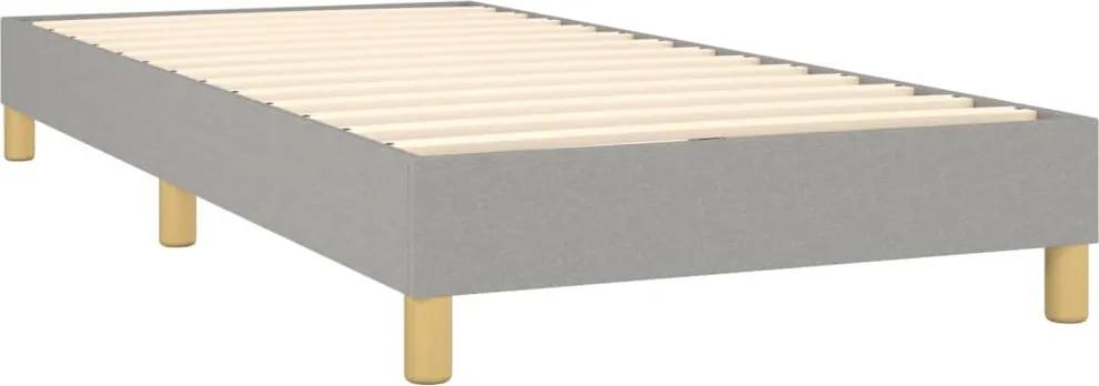 vidaXL Box spring postel s matrací 100 x 200 cm textil [3140753] Barva: Tmavě šedá