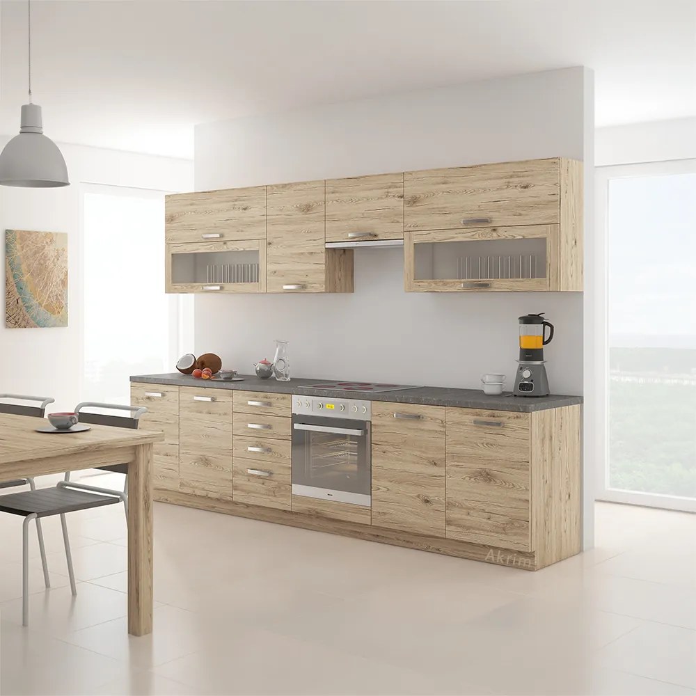 BORDEAUX bb | dolní skříňka 40 D 4S zásuvková | 40 cm | dub bordeaux