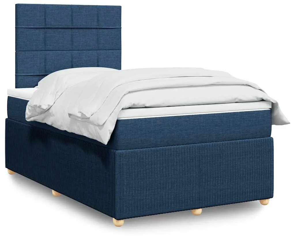 Box spring postel s matrací černá 120x190 cm textil 3294301