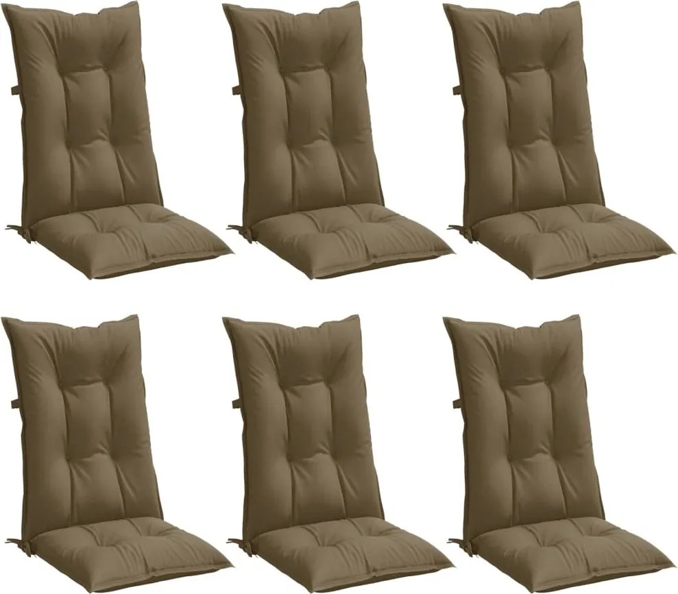 vidaXL Souprava polštářů pro vysokou židli 6 ks Polyester [4002357] Barva: melanžová antracitová