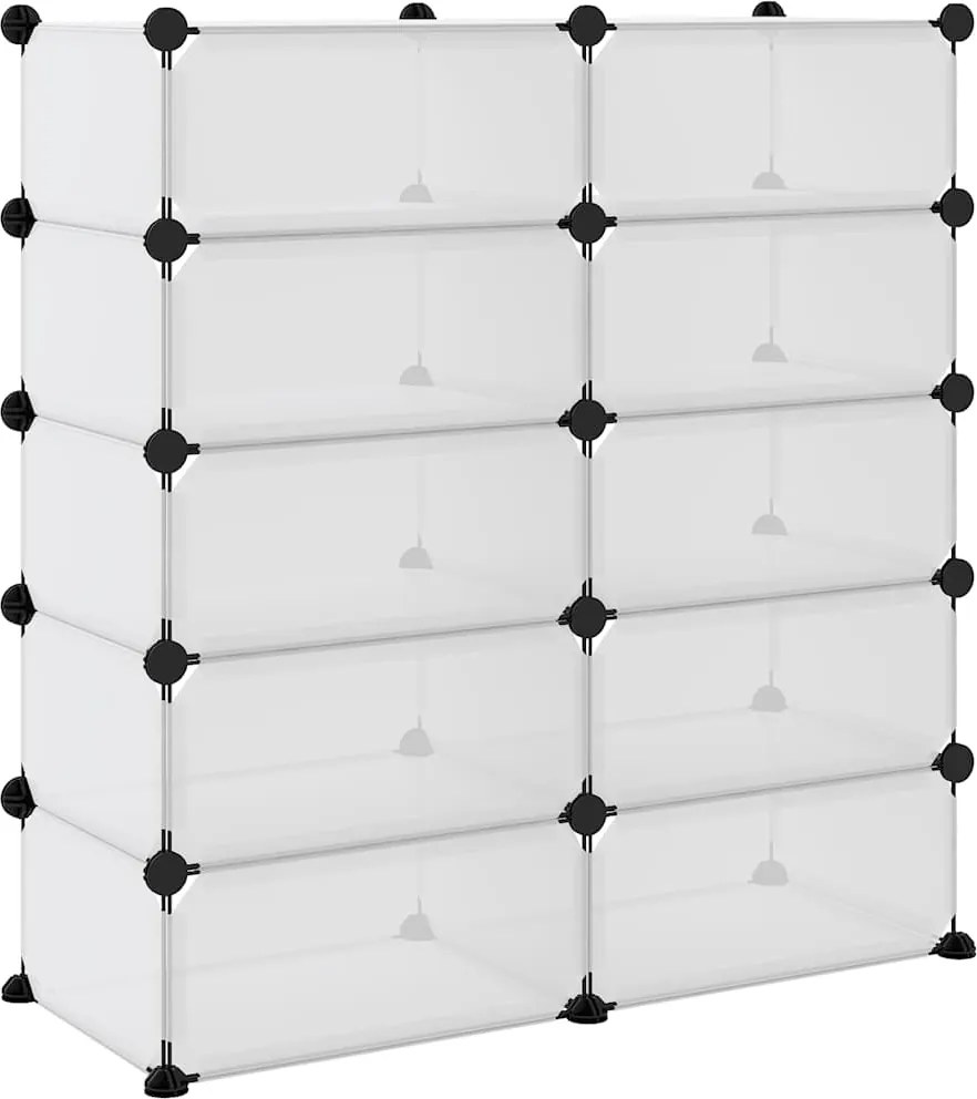 Botník průhledný 84 x 32 x 88,5 cm PP 340567