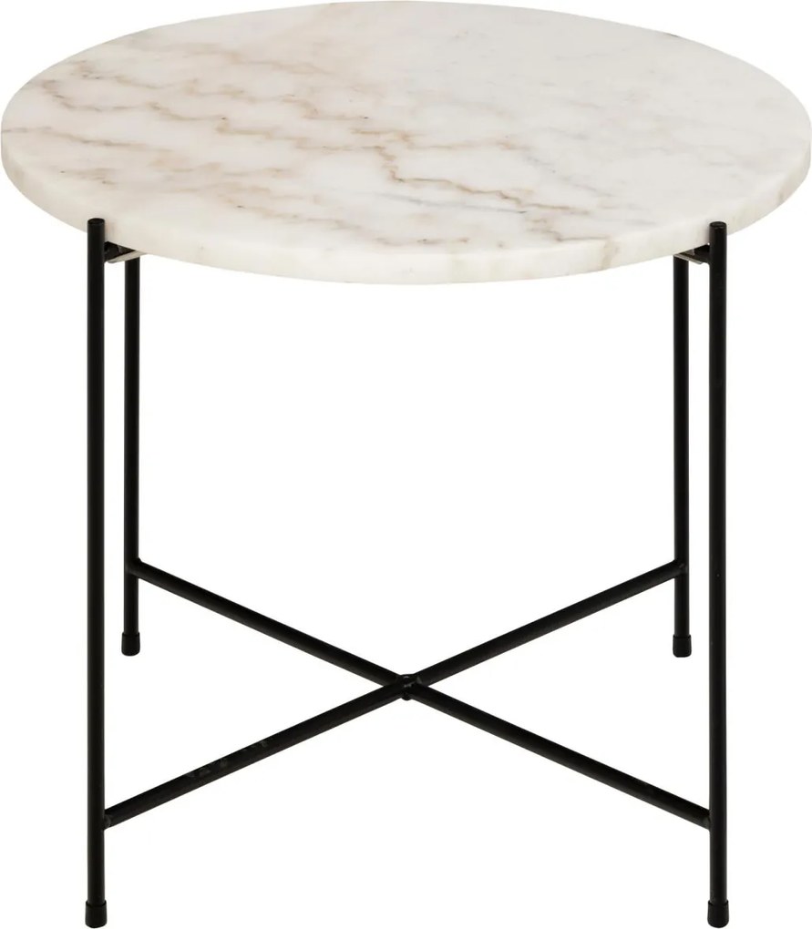 ACTONA Kulatý odkládací stolek AVILA světlý ⌀52 cm