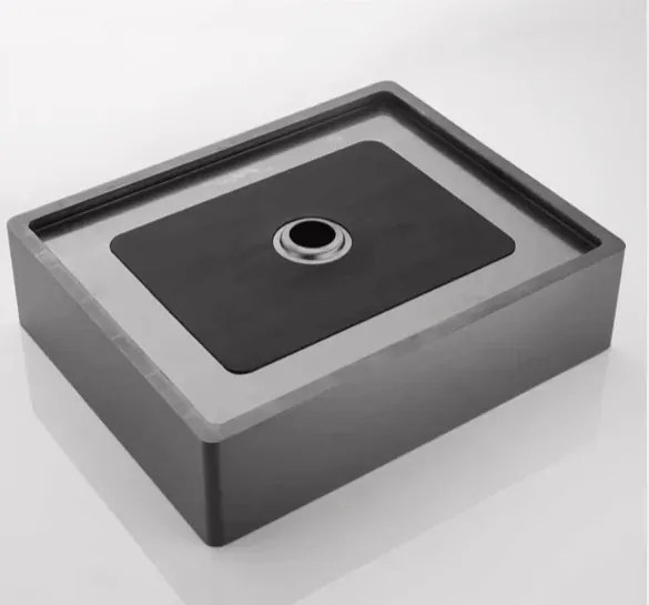 Velazo Nerezové umyvadlo na desku - VE-5035B, 50x35 cm s výpustí Click-Clack, černé