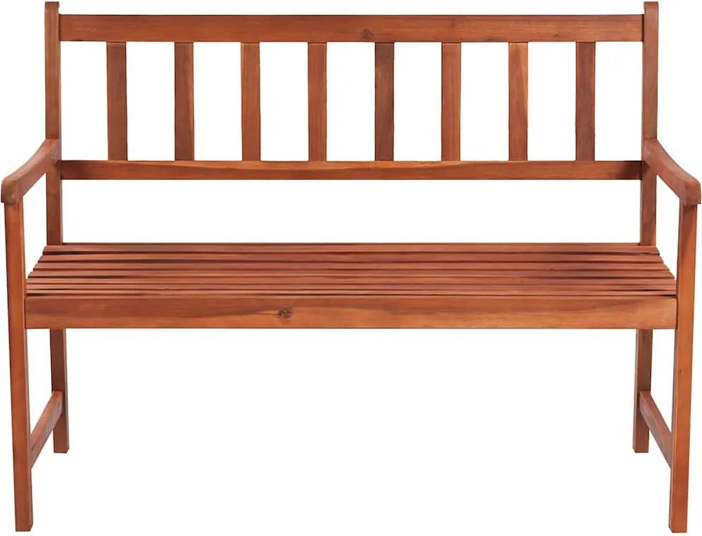 Zahradní lavice s poduškou 120 cm masivní akáciové dřevo 3063768