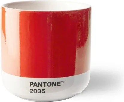 Červený porcelánový šálek na cappuccino 175 ml Red 2035 – Pantone