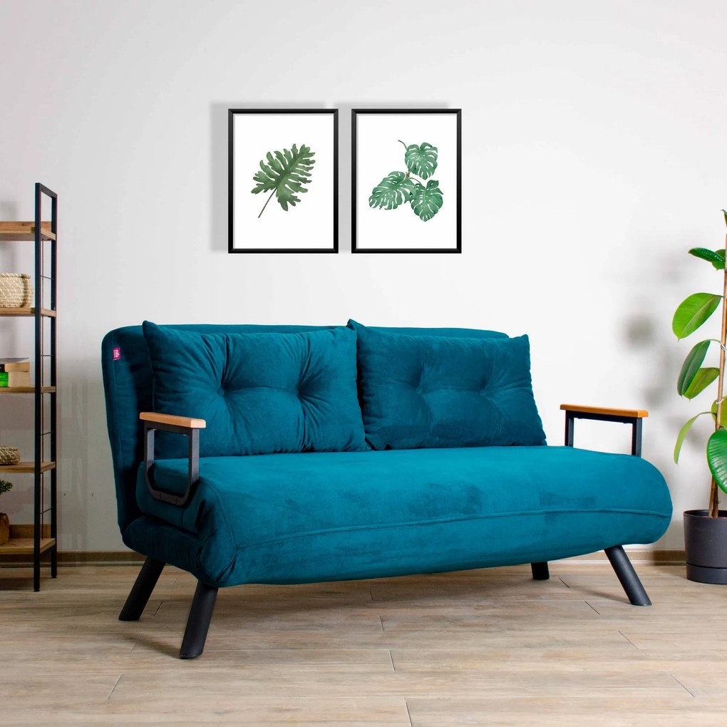 Atelier del Sofa 2-místná pohovka Sando 2-Seater - Petrol Green, Zelená