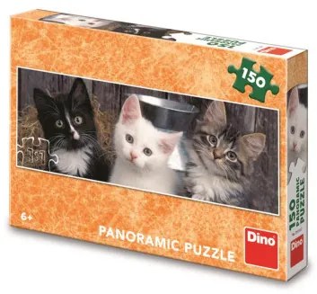 Dino Panoramatické puzzle Tři koťata 150 dílků