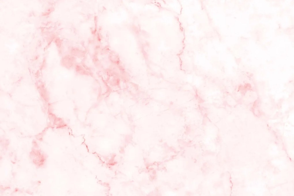 DIMEX | Samolepicí vliesová fototapeta na zeď Světle růžová mramorová textura MA-5-2470 | 375 x 250 cm | bílá, růžová