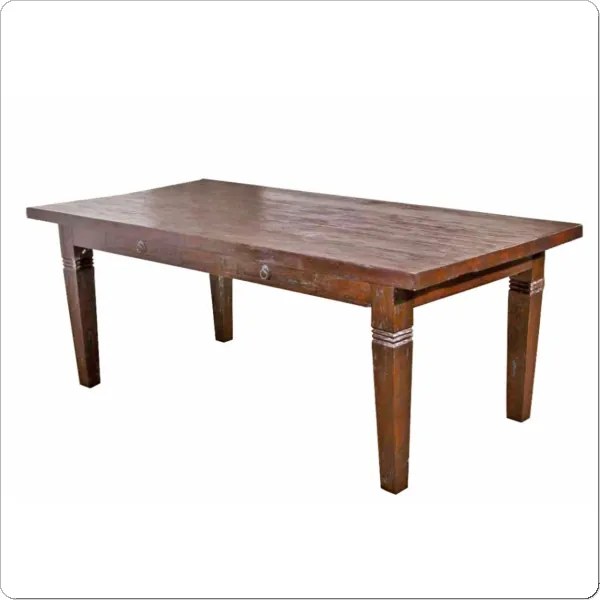 veliký jídelní stůl z masivu teakového dřeva 180x90cm desk 5cm