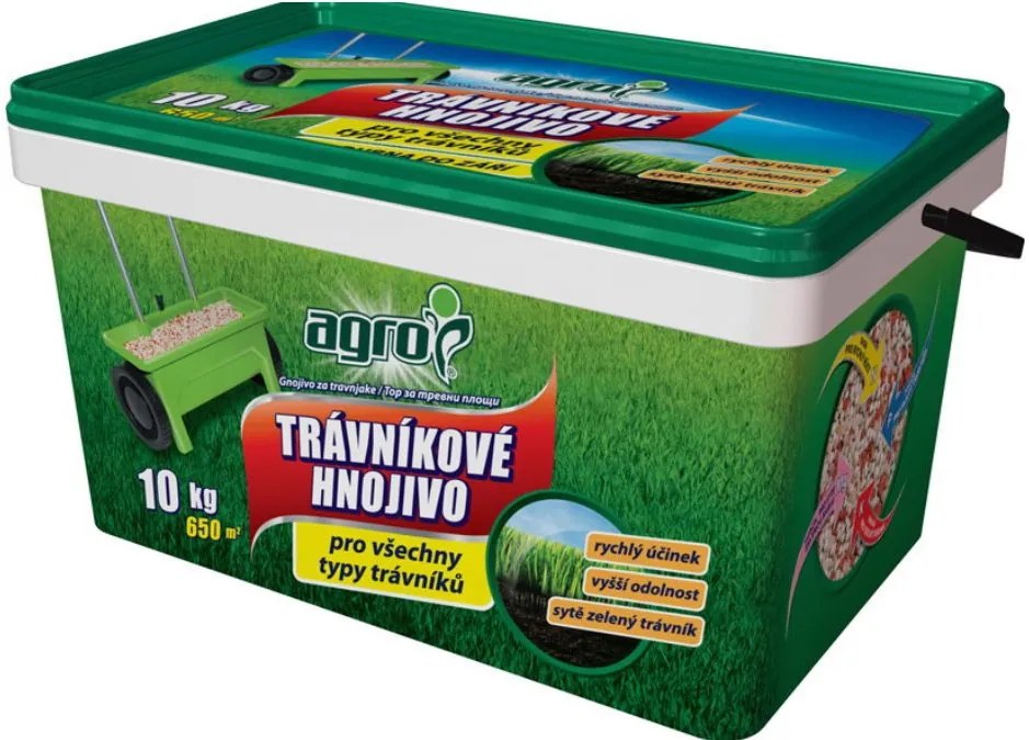 Trávníkové hnojivo agro trávníkové hnojivo 10 kg - kbelík