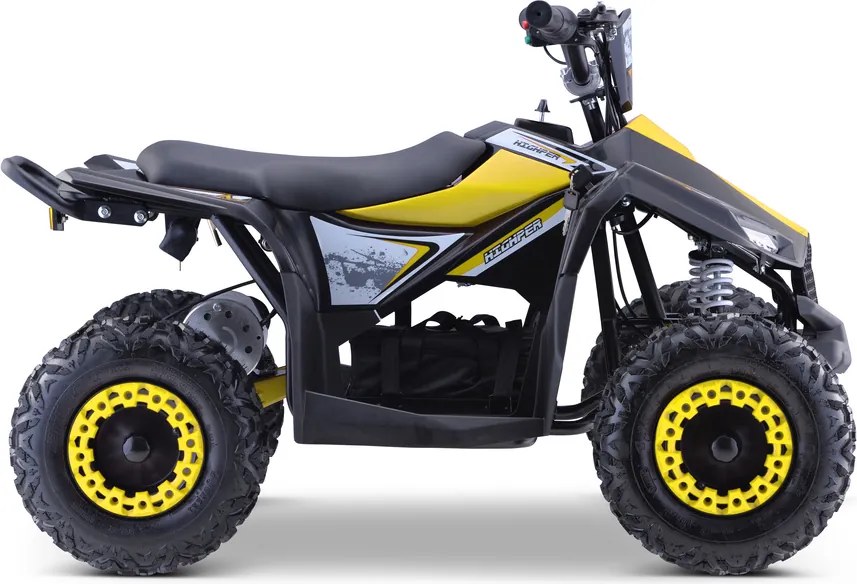 Ramiz Čtyřkolka na baterie E-STAR žlutá 35 km/h + motor 1000W + nafukovací kola + nastavení sedadla