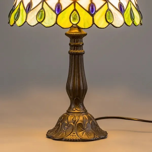 Brilagi - Tiffany vitrážová stolní lampa MARGARET 1xE27/40W/230V