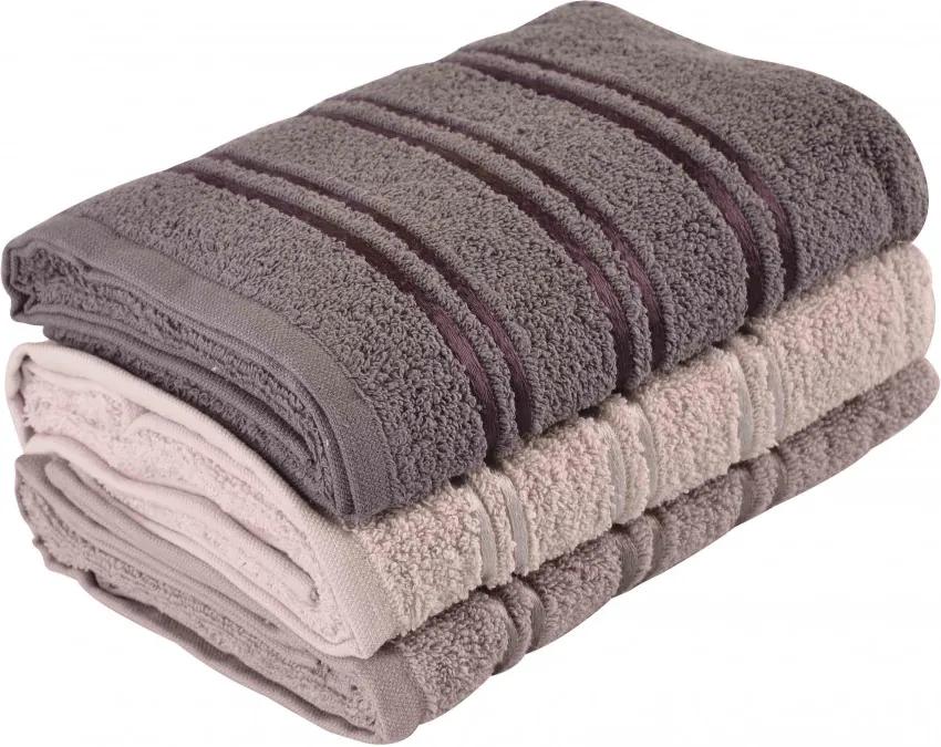 Vesna | Set ručníků Becky 50x90 cm šedý