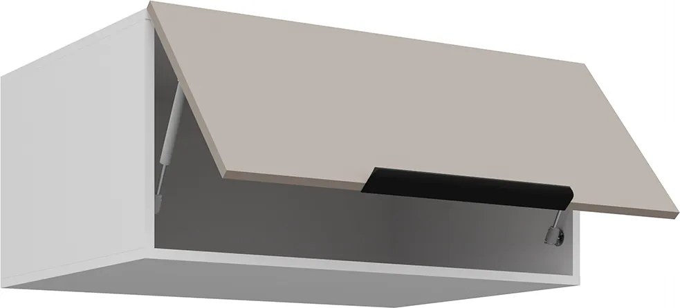ARIA lb | horní skříňka 80 NAGU-36 1F výklopná | 80 cm | HLUBOKÁ | ANTI FINGERPRINT povrch | bílá/béžová