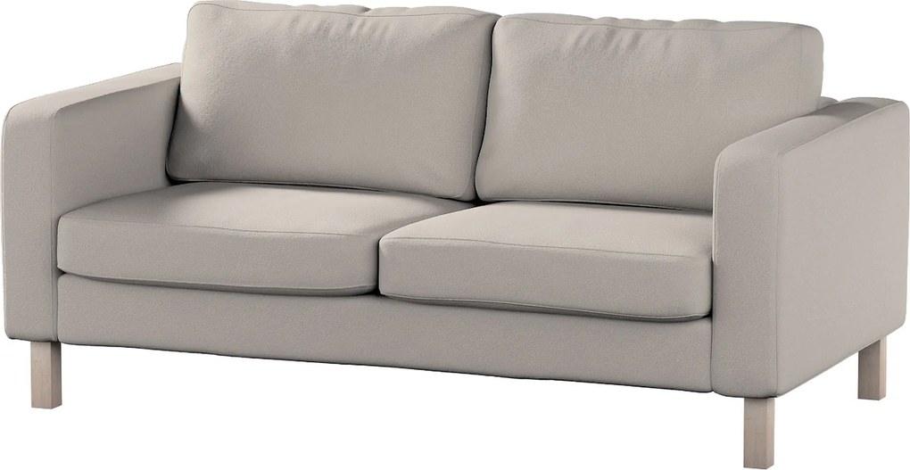 Potah na pohovku IKEA Karlstad 2-místná, nerozkládací, krátký barva béžová látka pletený vzor