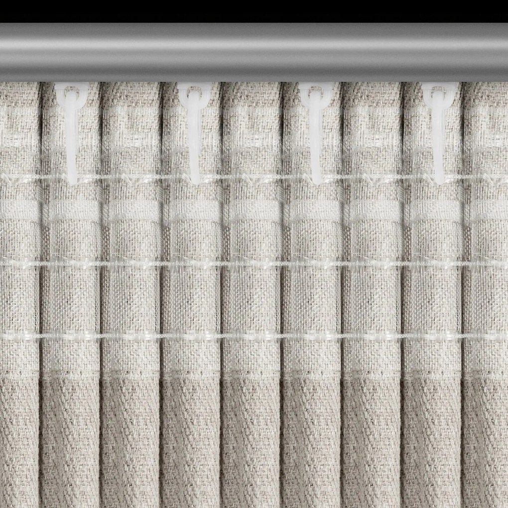 ZÁVĚS NA PÁSCE OLENA 140X270 CM TMAVĚ BÉŽOVÝ