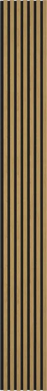 Mexen Lam-F, akustické stěnové lamely 275 × 31,5 cm, filc 6 mm, dub jantarový, S105-275317-2812-073