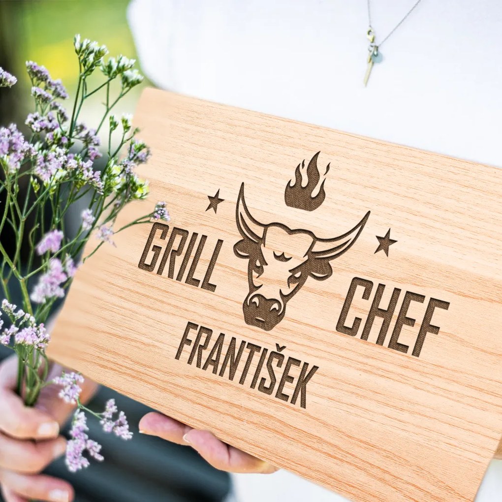 Ahome Ahome CZ Prkénko Grillchef 35 x 20 x 1,9 cm