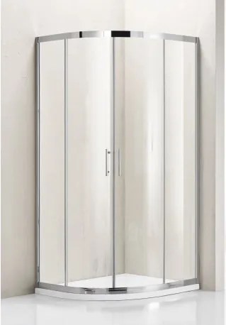 HOPA - Sprchový kout MATARO - 90 × 90 × 195 cm, 195 cm, Univerzální, Nerez, Čiré bezpečnostní sklo - 6 mm BCMATA90NC