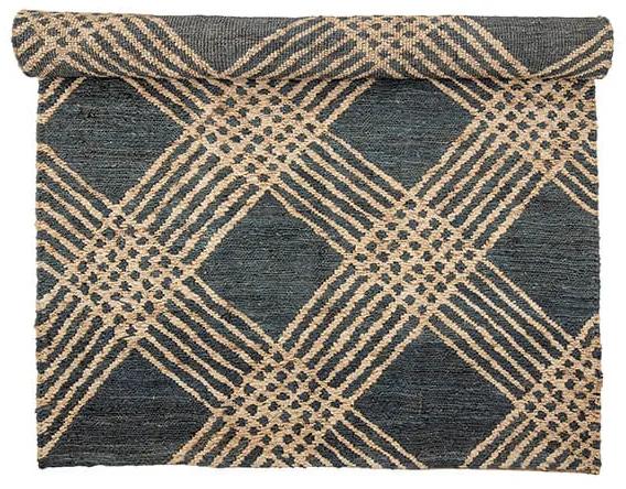 Jutový koberec cat 150 x 245 černý MUZZA