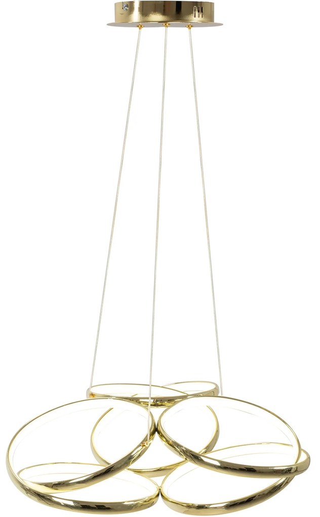 Toolight - LED závěsné svítidlo APP794-CP + dálkové ovládání, zlatá, OSW-04021