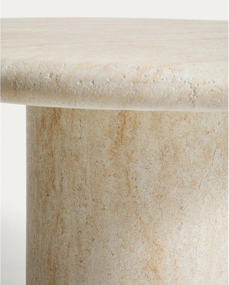 Betonový kulatý zahradní jídelní stůl ø 122 cm Drasi – Kave Home