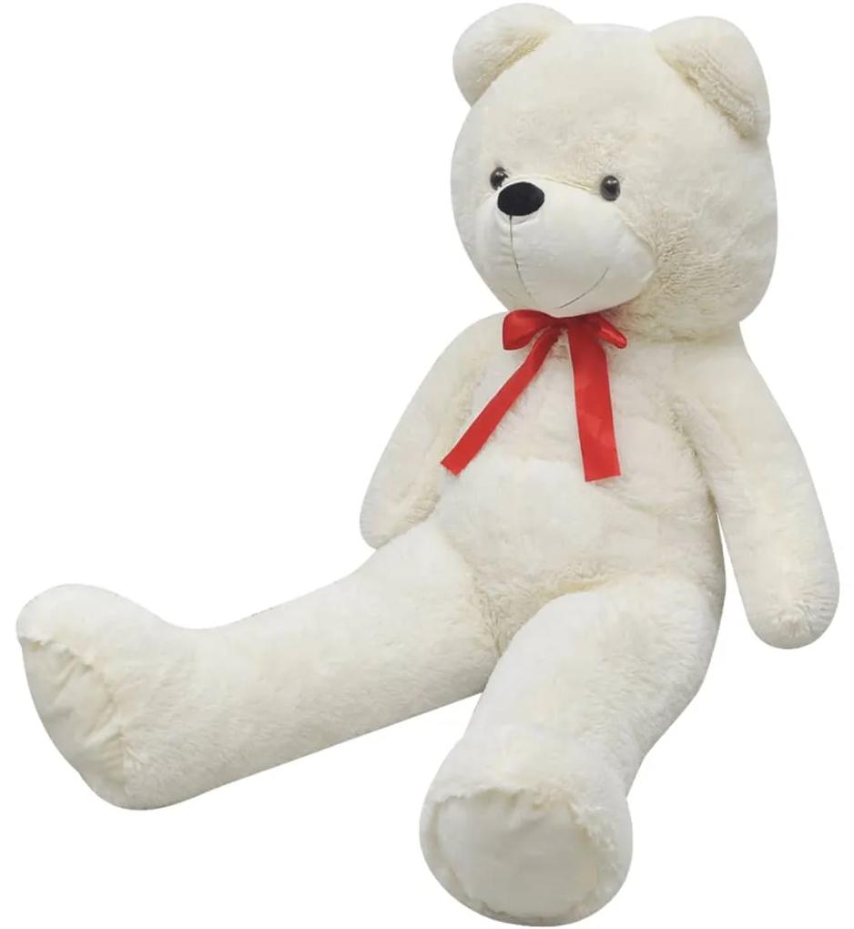 80148 vidaXL Plyšový medvěd hračka bílý 242 cm