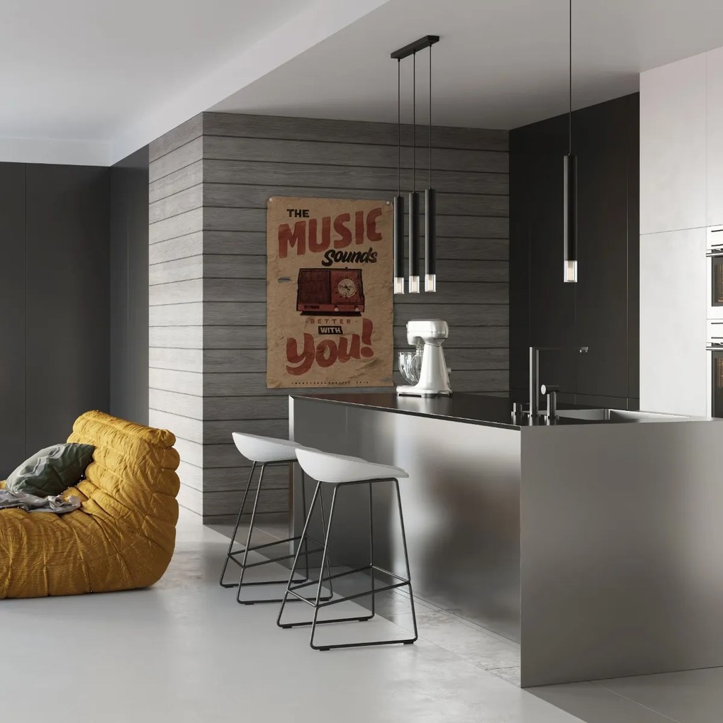Sollux Lighting Závěsné svítidlo WEZYR 2 černé