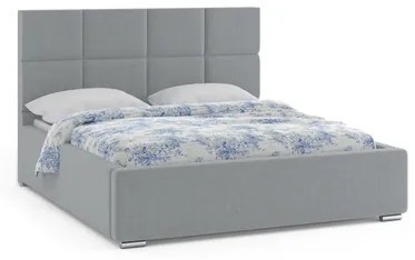 Čalouněná postel ONTARIO 160x200 cm Světle šedá