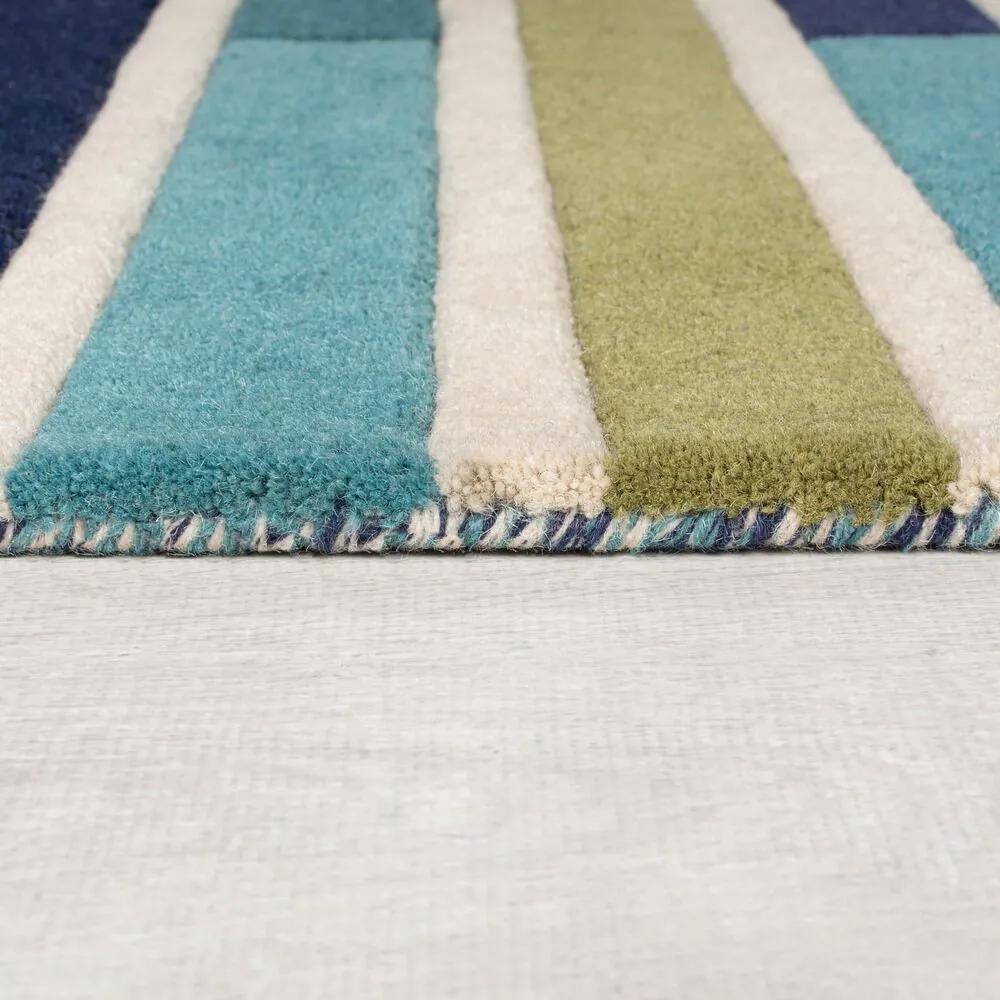 Flair Rugs koberce Ručně všívaný kusový koberec Illusion Piano Green/Multi ROZMĚR: 200x290