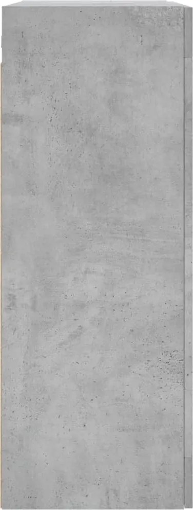 Nástěnné skříňky 2 ks betonově šedé kompozitní dřevo 3197957