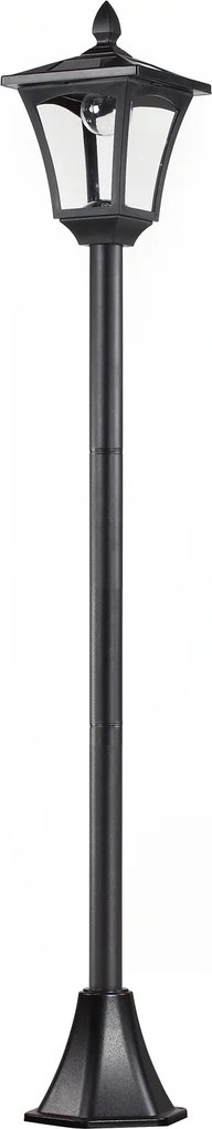Outsunny Solární zahradní lucerna Lantern Path Light s LED 40 lumenů černá 18 x 18 x 160cm | Aosom
