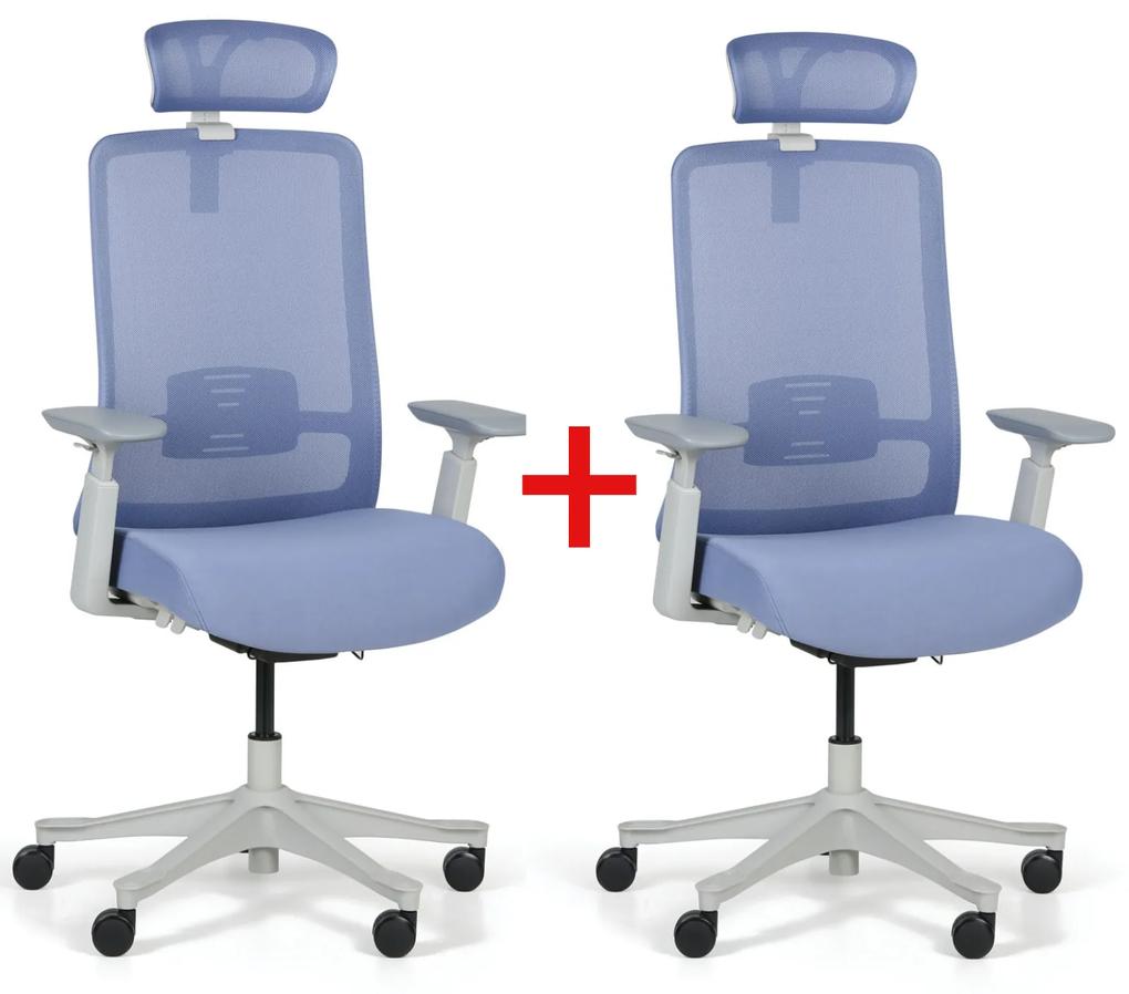 Kancelářská židle MARRY 1+1 ZDARMA, šedá