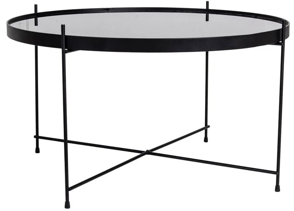 Černý Konferenční stolek Venezia 70 × 70 × 40 cm HOUSE NORDIC