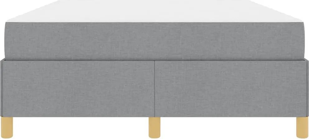 Rám postele Světle šedá 140 x 190 cm textil 3398934