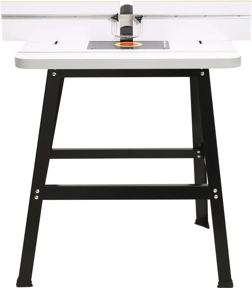 Frézovací stůl ocel a MDF 81 x 61 x 88 cm 147836