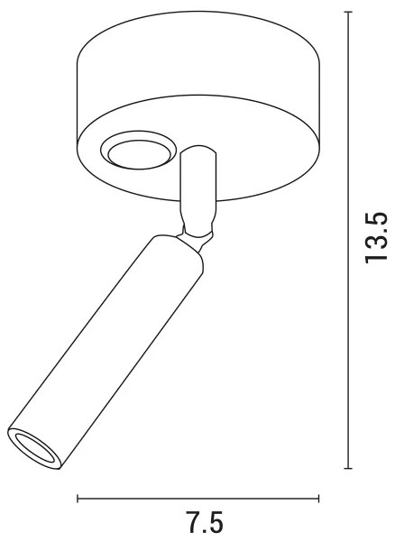 LED Nástěnné bodové svítidlo ARISTON LED/3W/230V 3000K bílá