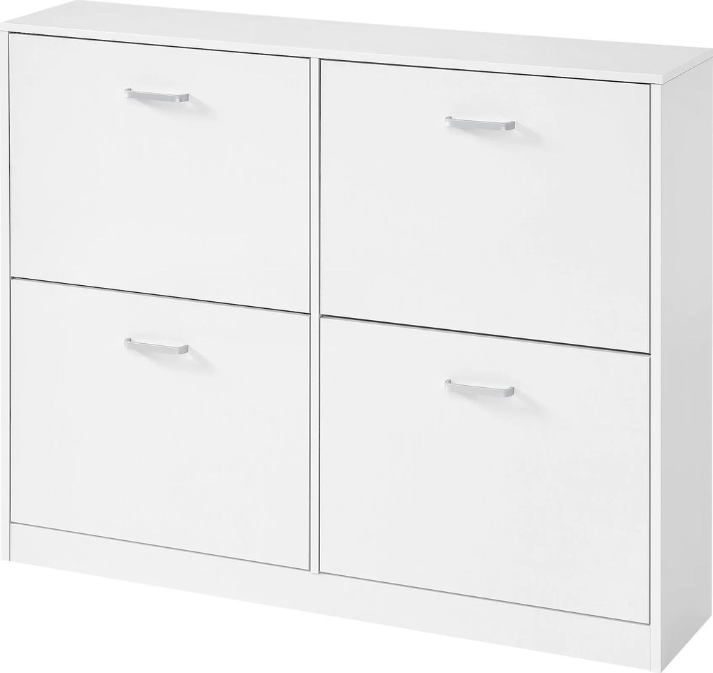 XXXLutz VYKLÁPĚCÍ BOTNÍK, bílá, 105,5/82,7/24 cm Boxxx - Online Only šatny & botníky - 002543076001