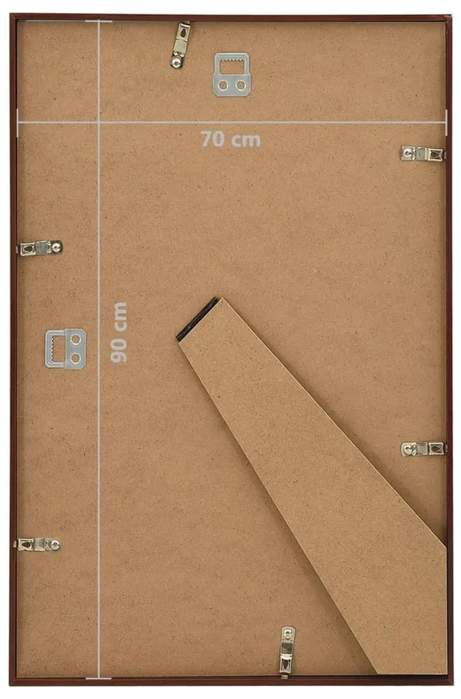 vidaXL Marketos Fotorámečky koláž 5 ks na zeď nebo stůl bronzové 70 x 90 cm MDF