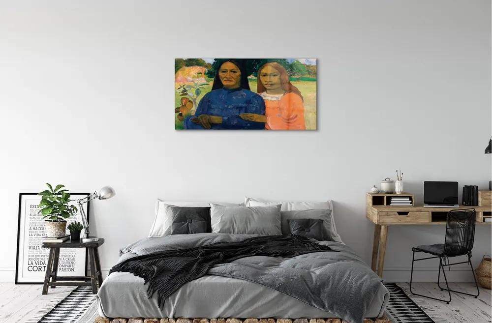 Obraz na skle Umění portrét ženského 100x50 cm
