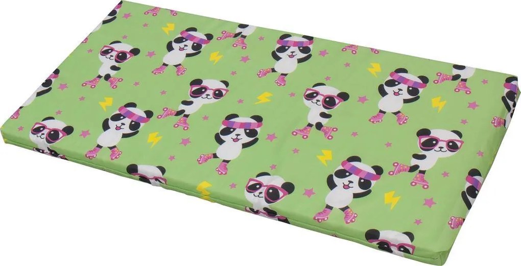 Scarlett Matrace do postýlky Panda 120 x 60 x 5,2 cm - zelená