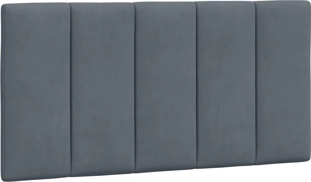 Postel s matrací Hanko tmavě šedá 100 x 200 cm samet 3208581