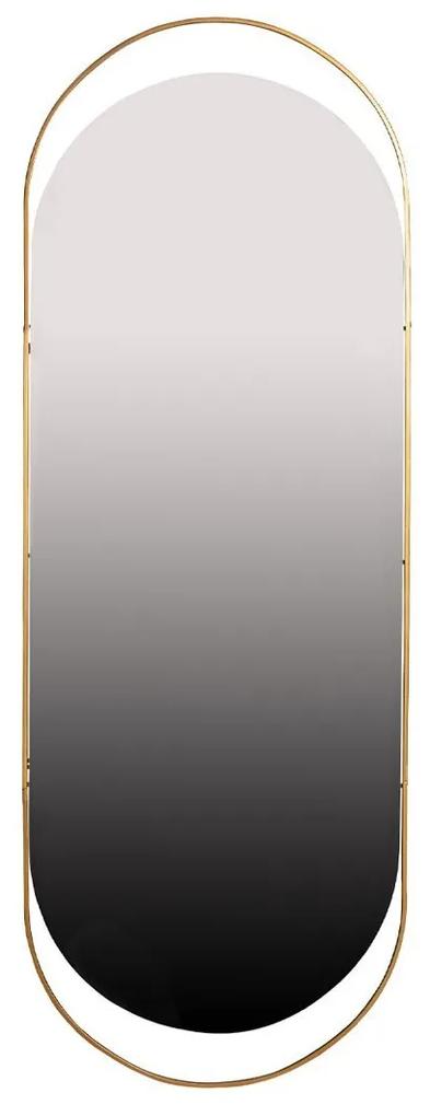 Kovové oválné zrcadlo Sanou 168 × 60 × 1 cm