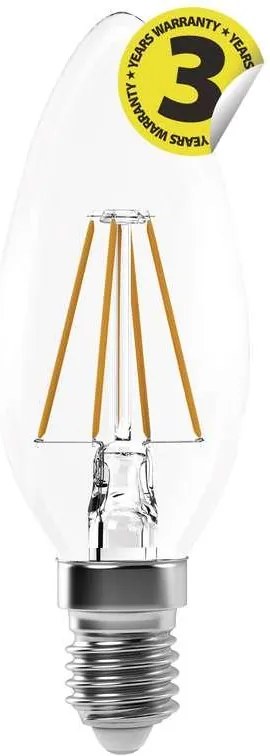 Emos LED žárovka Filament Candle 4W E14 teplá bílá