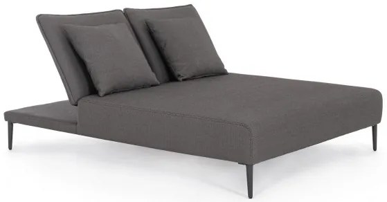 BIZZOTTO Dvoumístné zahradní lehátko VIPER antracit 0663623