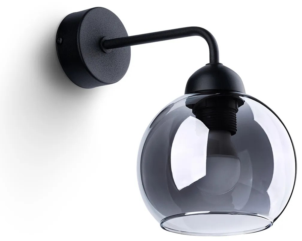 Sollux Lighting Nástěnné svítidlo ALINO 1 černé
