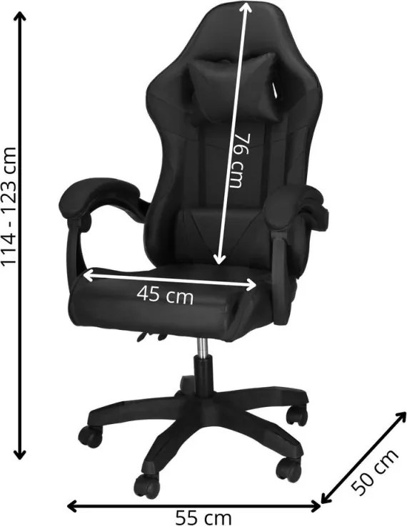 Kancelářská židle SPRINGOS REVIO černá