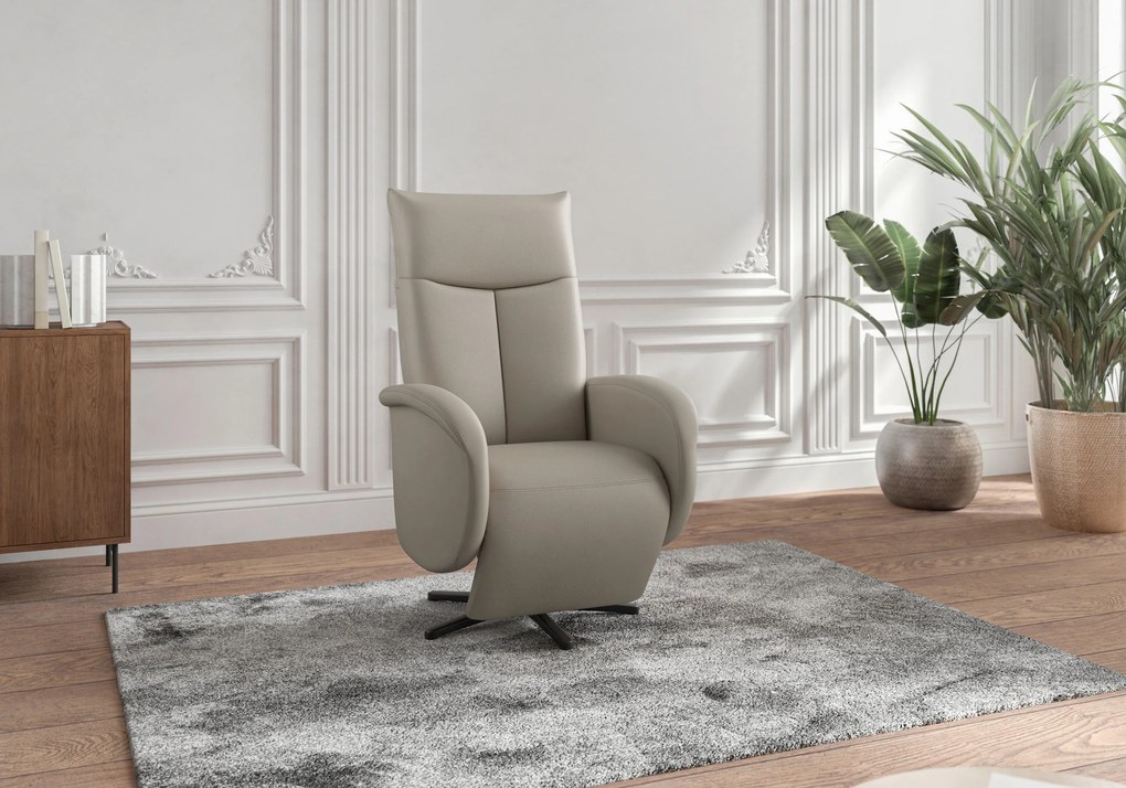 XXXLutz RELAXAČNÍ KŘESLO, kůže, šedá Sit & More - Online Only křesla & taburety - 00014401626T