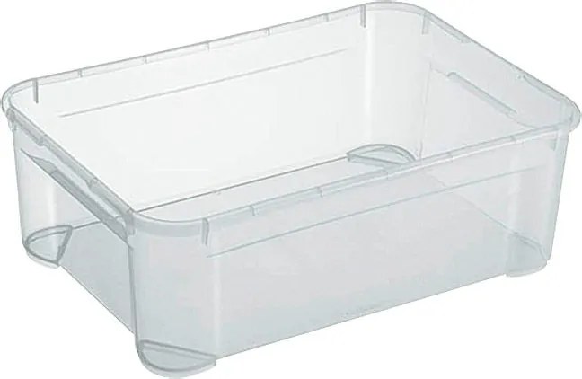 Regalux Clear Box Úložný box M, 54,8 × 38,4 × 18,9 cm, 31 l, transparentní